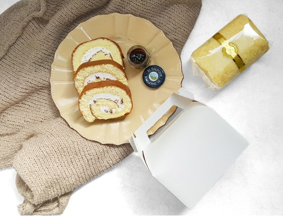 (Preorder) WHITE PIECE CAKE BOX MEDIUM/(선주문) 조각케익상자 화이트_중 50p – DW-MALL
